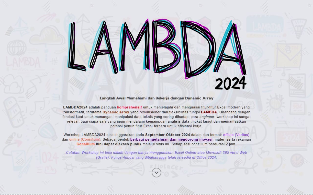 LAMBDA2024 | Excel Workshop by Taruma Sakti